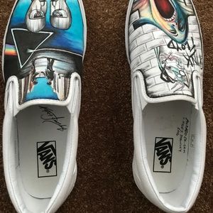Vans | Shoes | Pink Floyd Hand Painted Shoes | Poshmark